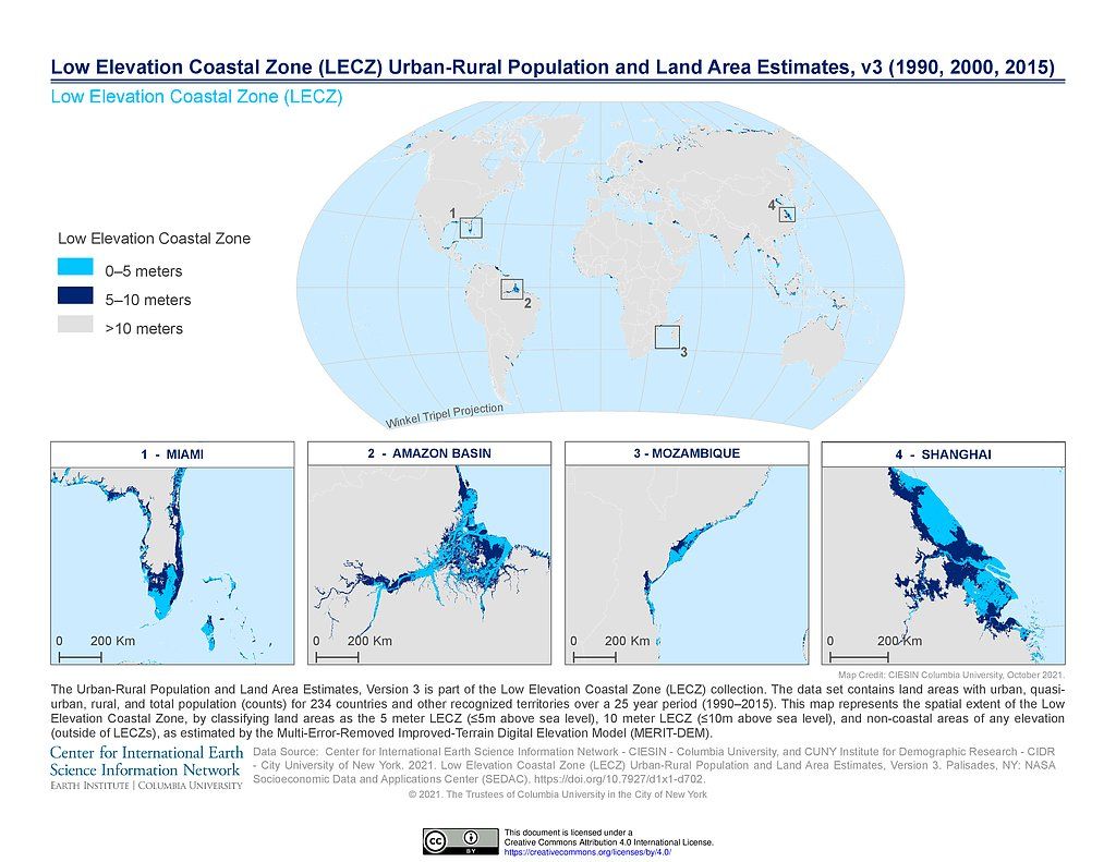 Low Elevation Coastal Zone (LECZ) Urban-Rural Population and Land Area ...