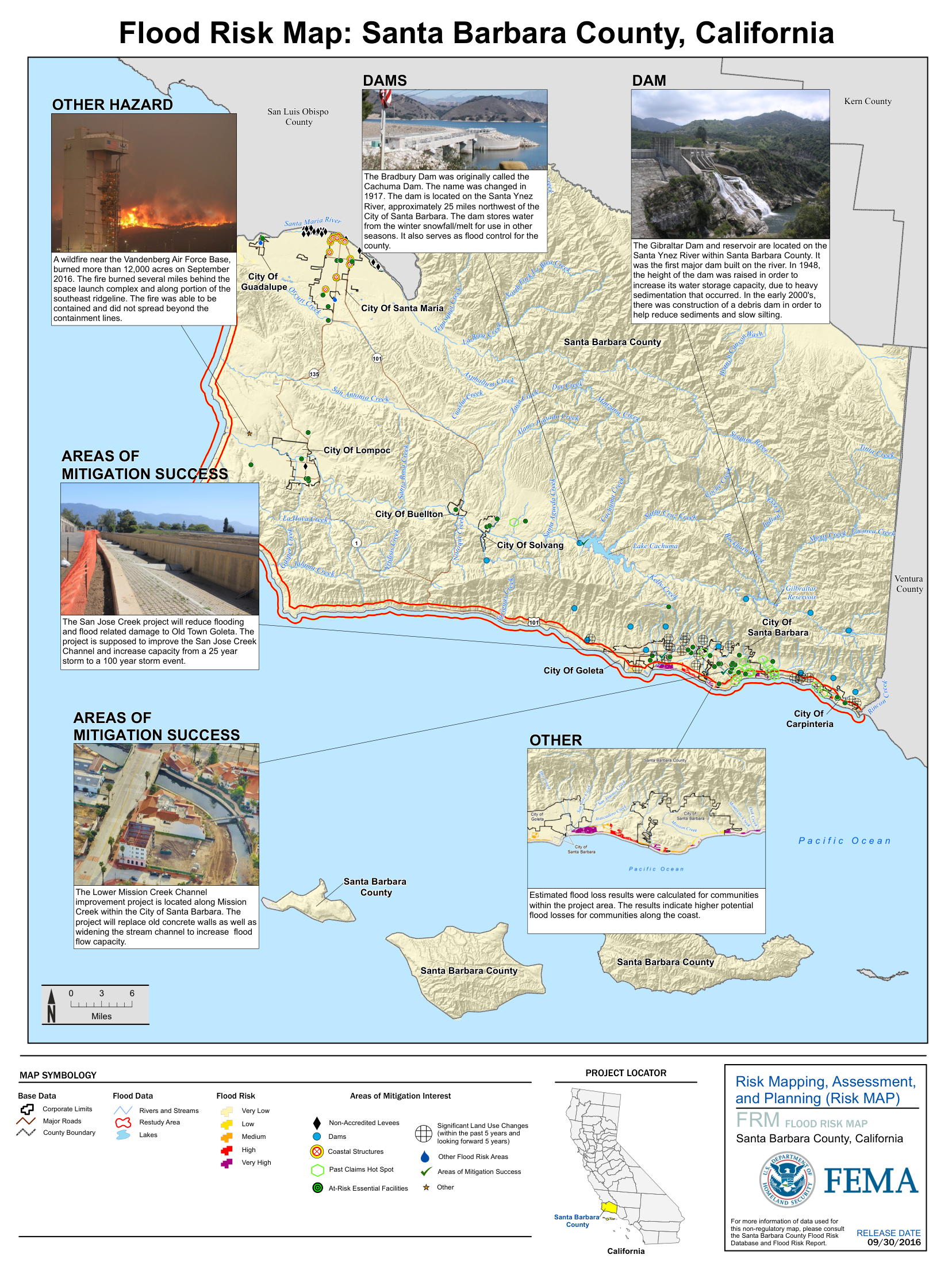 Flood Risk Map: Santa Barbara County, California (FRM_06083C, 09/30 ...
