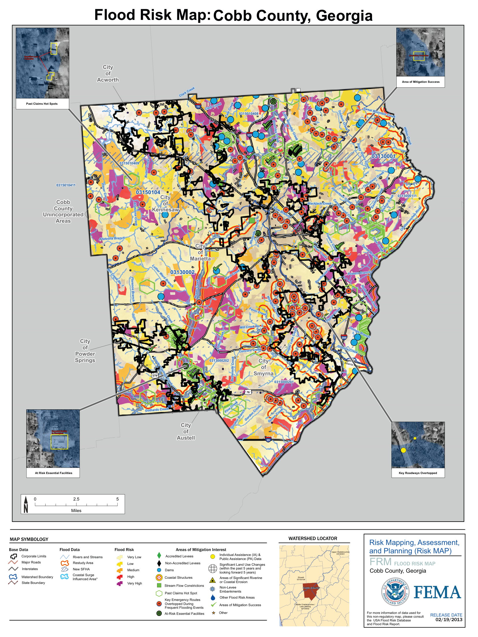 Flood Risk Map: Cobb County, Georgia (FRM_13067C_20140228, 02/28/2014 ...